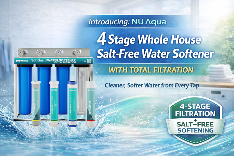 Whole House Salt-Free Water Softener | NU Aqua 4 Stage