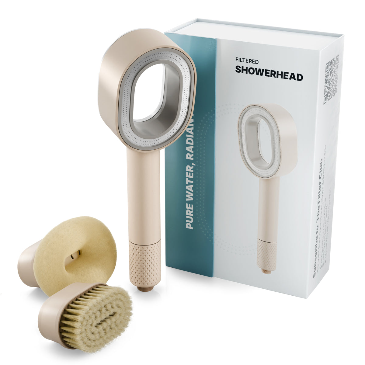 NU Aqua Handheld Filtered Showerhead - Taupe